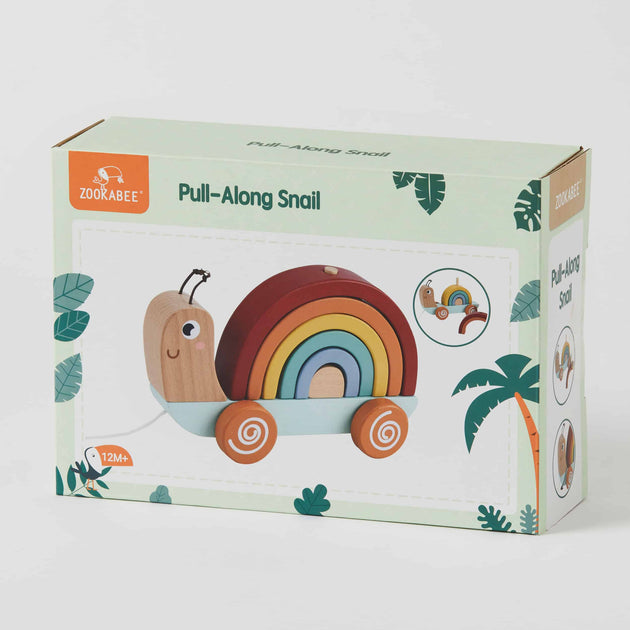 Zookabee Pull Along Snail – little kisses