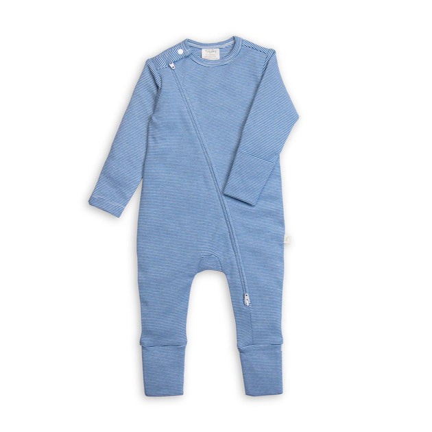 Tiny Twig Zipsuit - Faience Stripe – little kisses